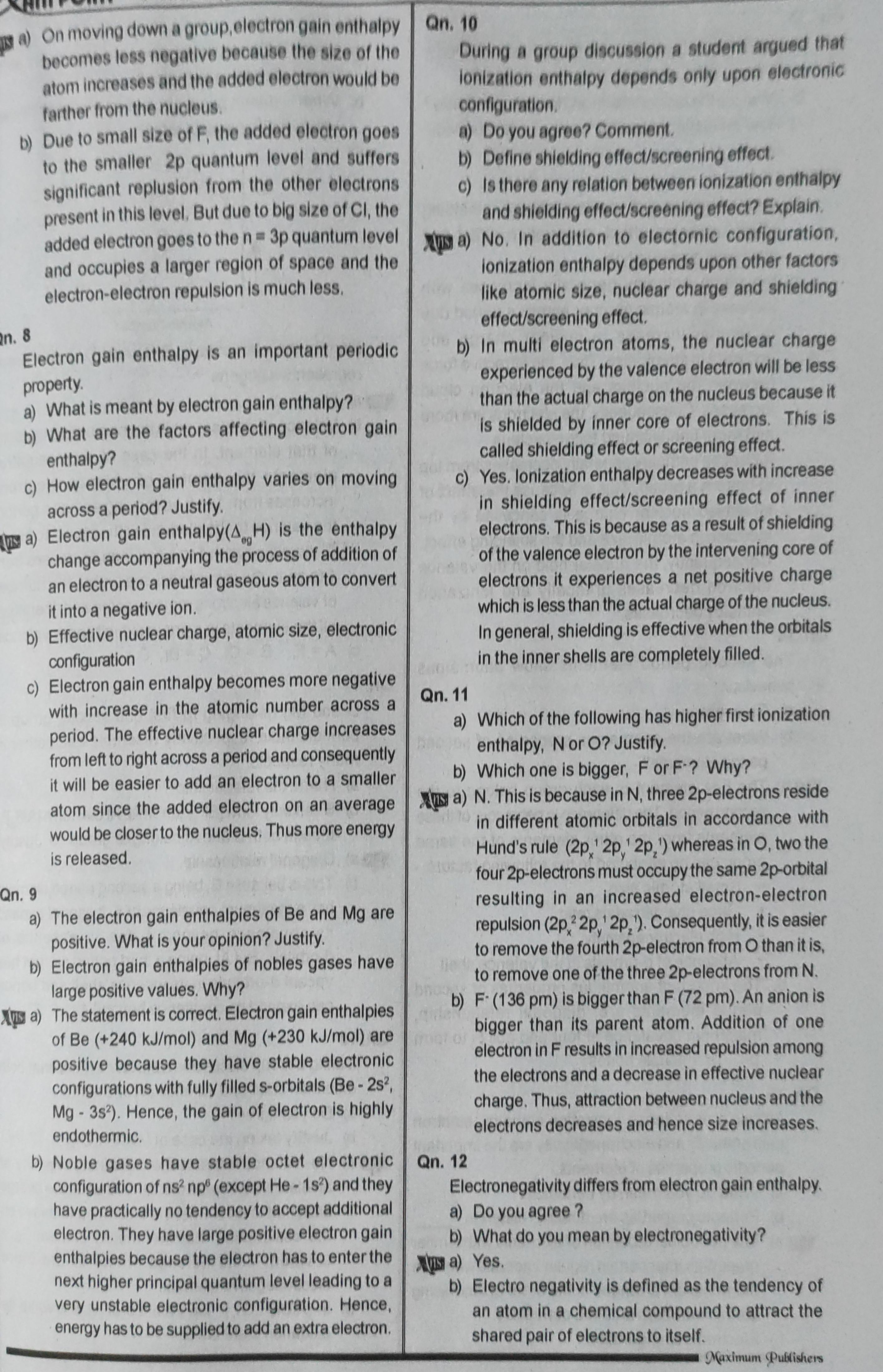 C3 - CHEMISTRY 1 - Notes - Teachmint