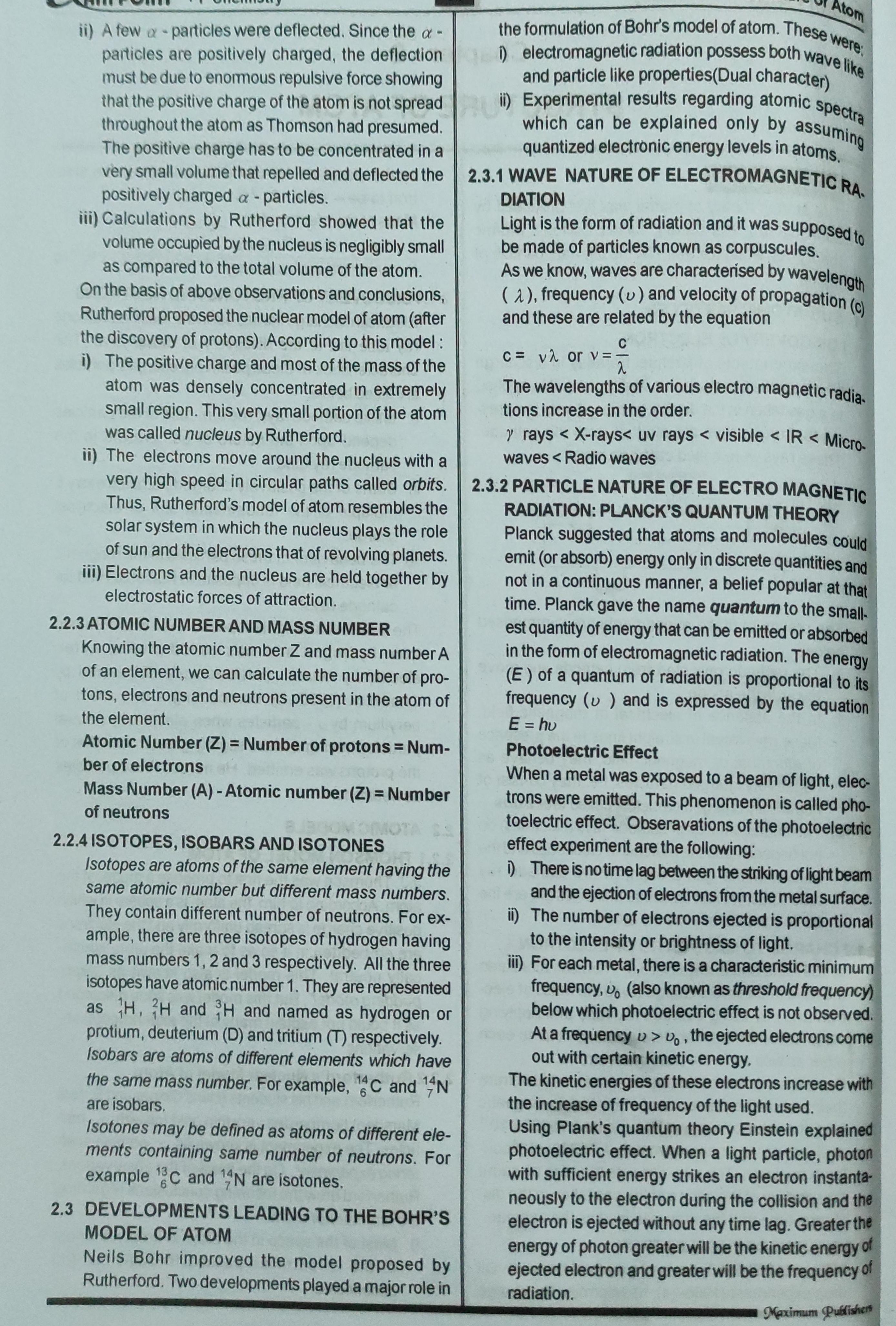 C2 - CHEMISTRY 1 - Notes - Teachmint