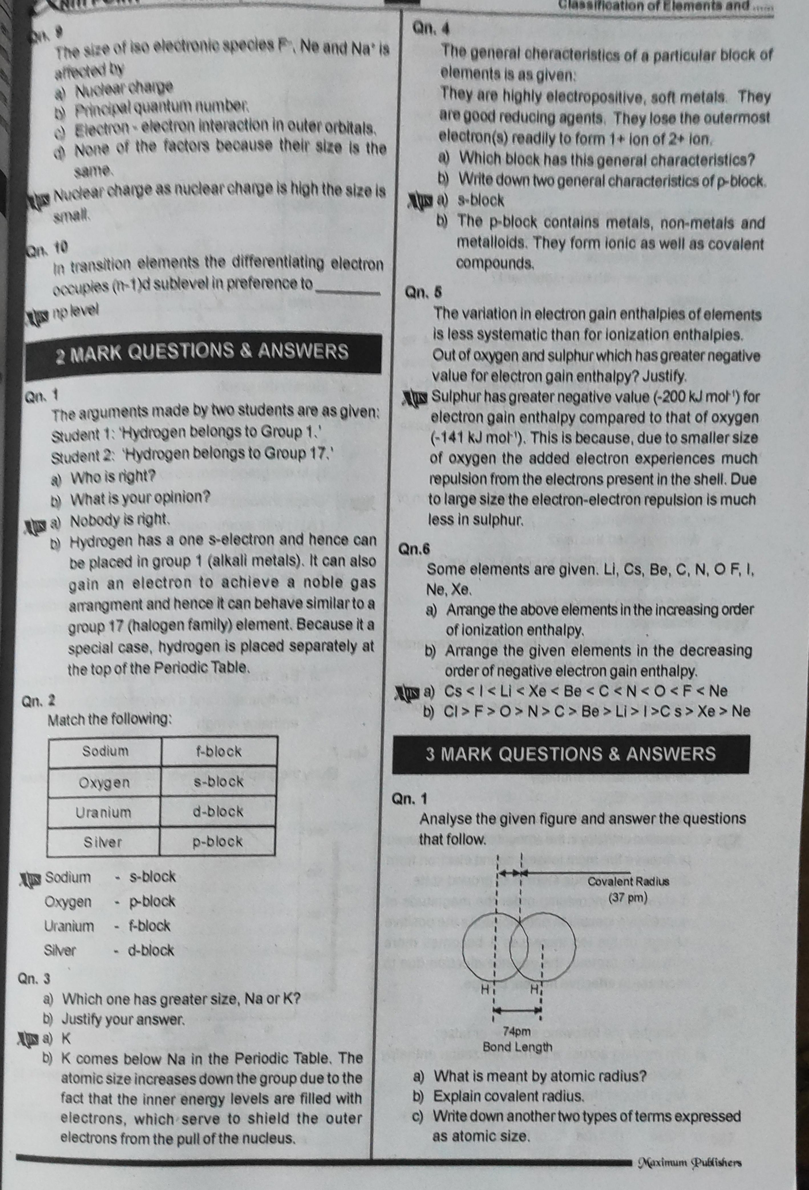 C3 - CHEMISTRY 1 - Notes - Teachmint