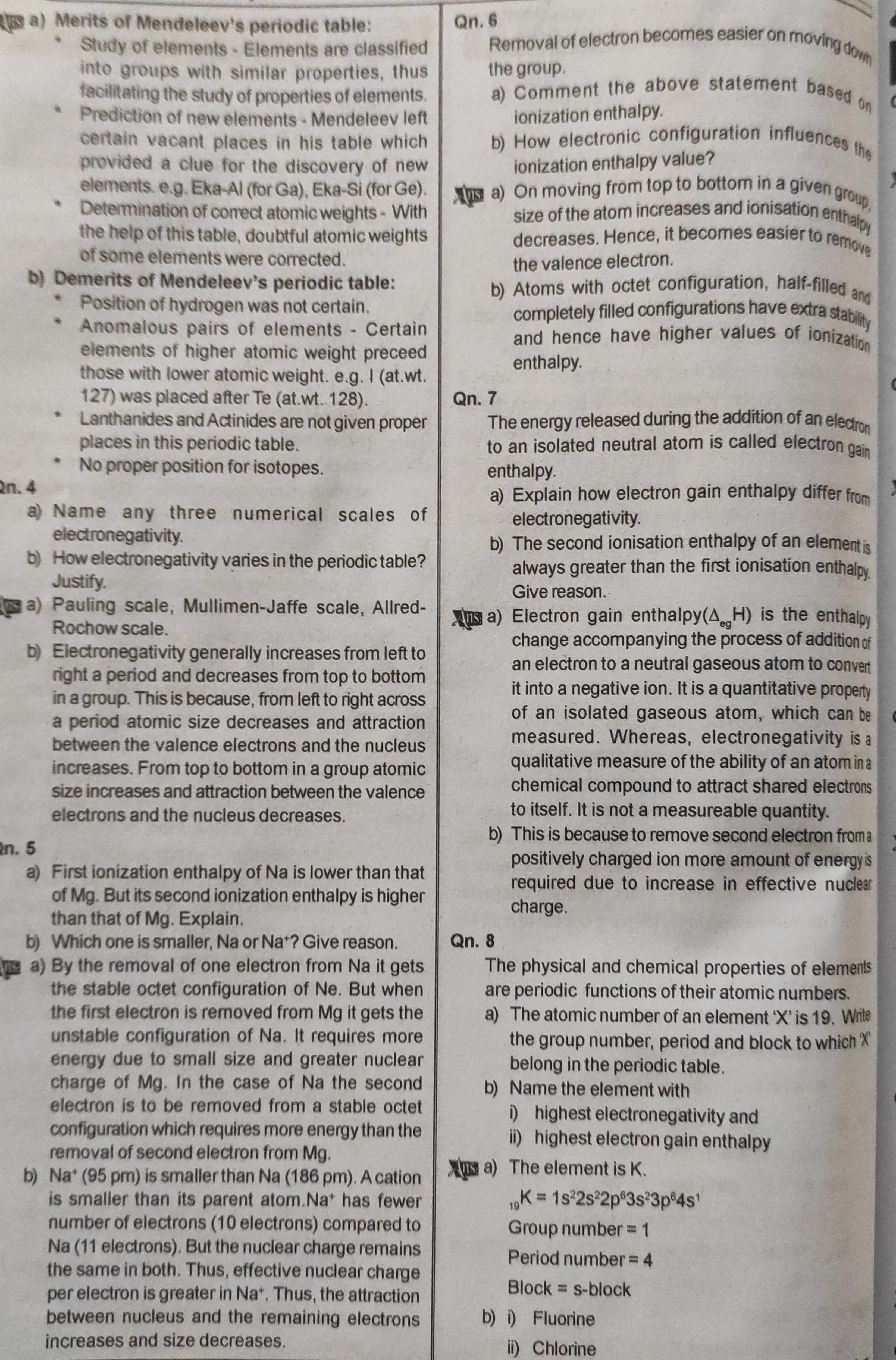 C3 - CHEMISTRY 1 - Notes - Teachmint