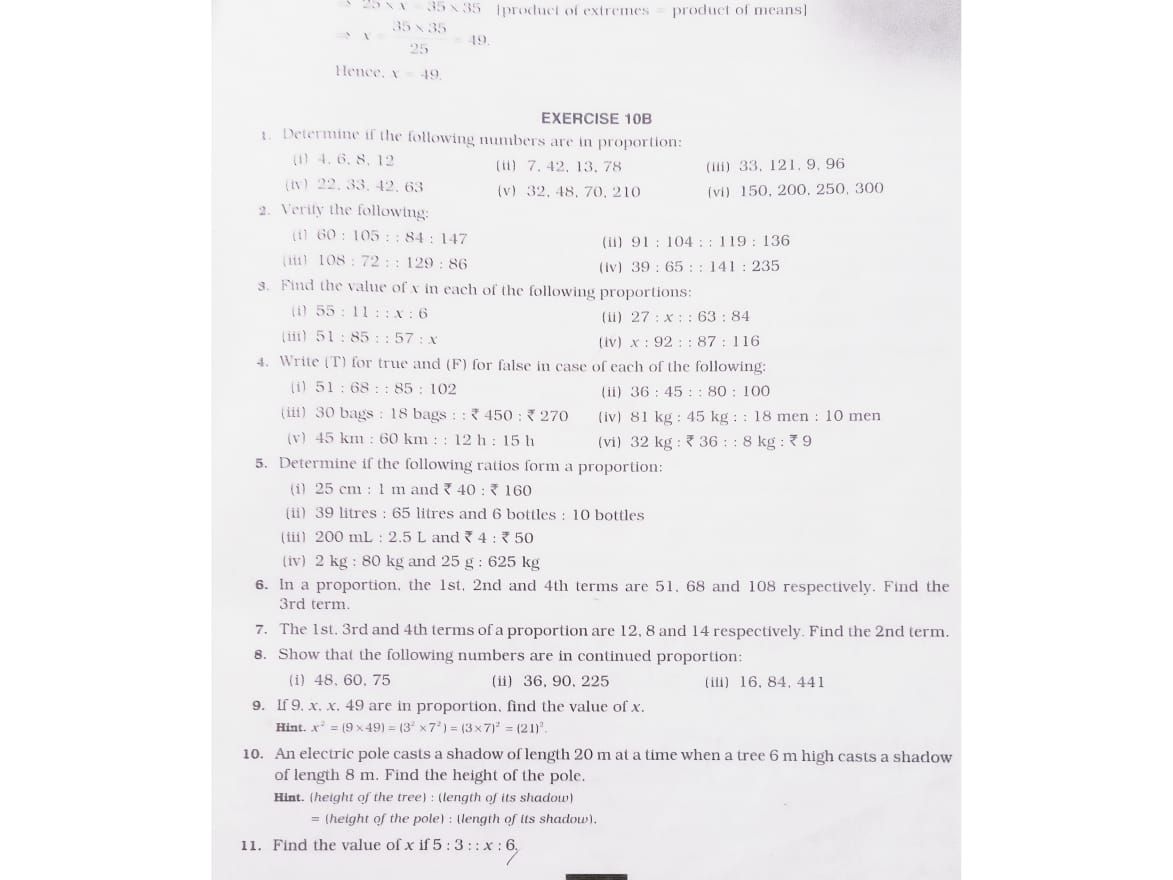 Proportion - Applied mathematics - Assignment - Teachmint