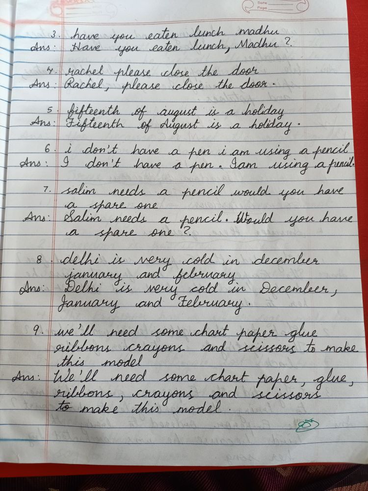 Notebook Work - English Course - Notes - Teachmint