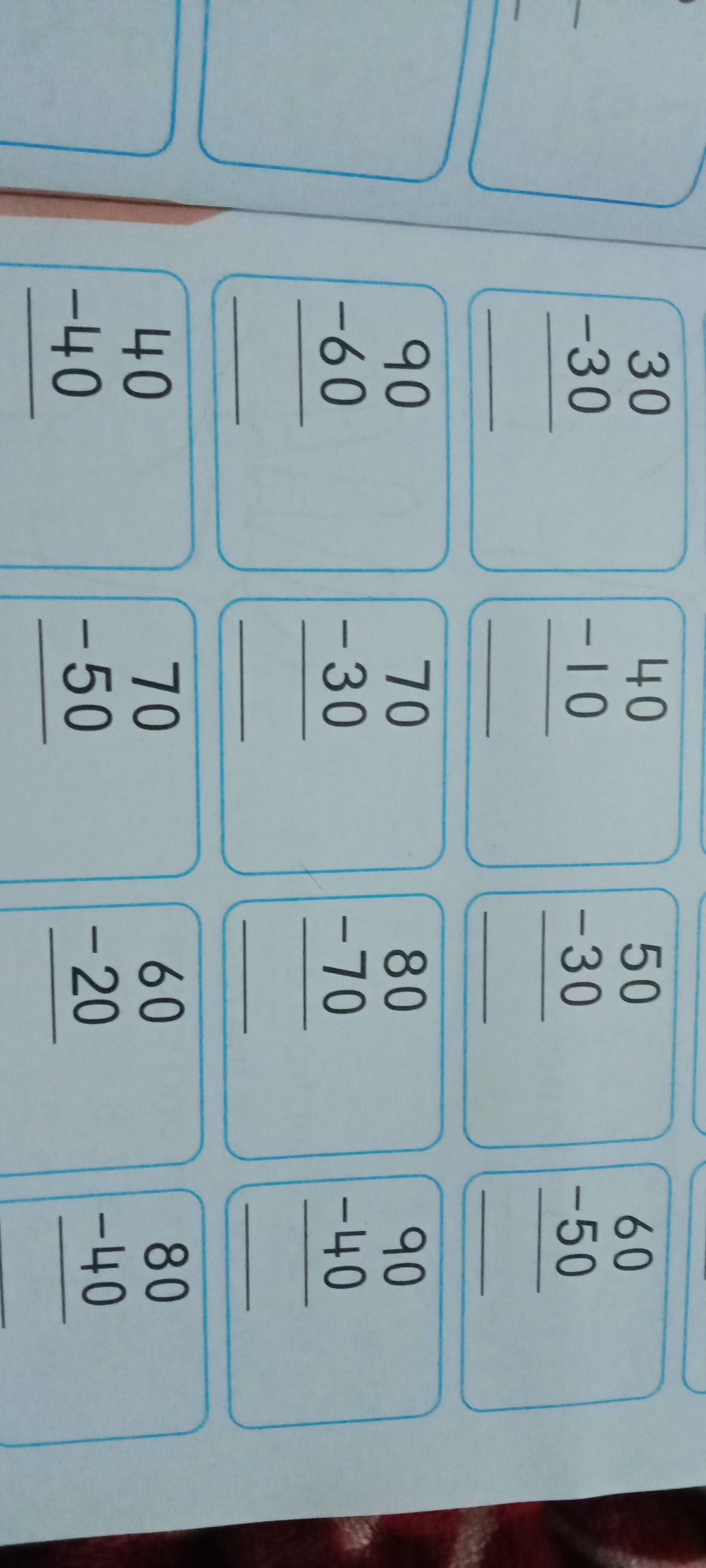 Subtraction - Mathematics - Assignment - Teachmint