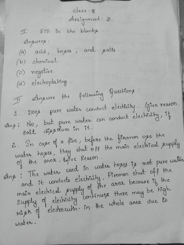 Learn and Write - Science - Assignment - Teachmint