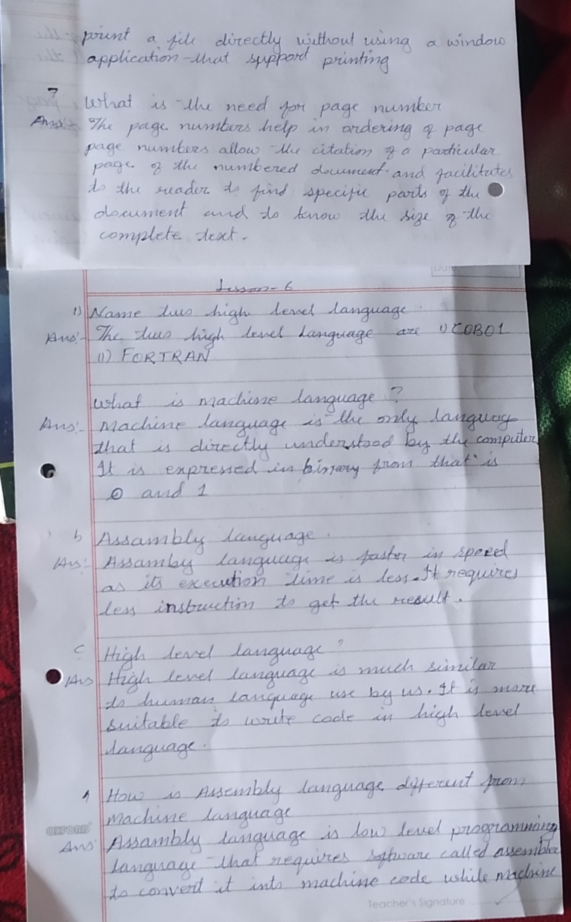 Lesson 6 - Social Studies & Computer - Notes - Teachmint