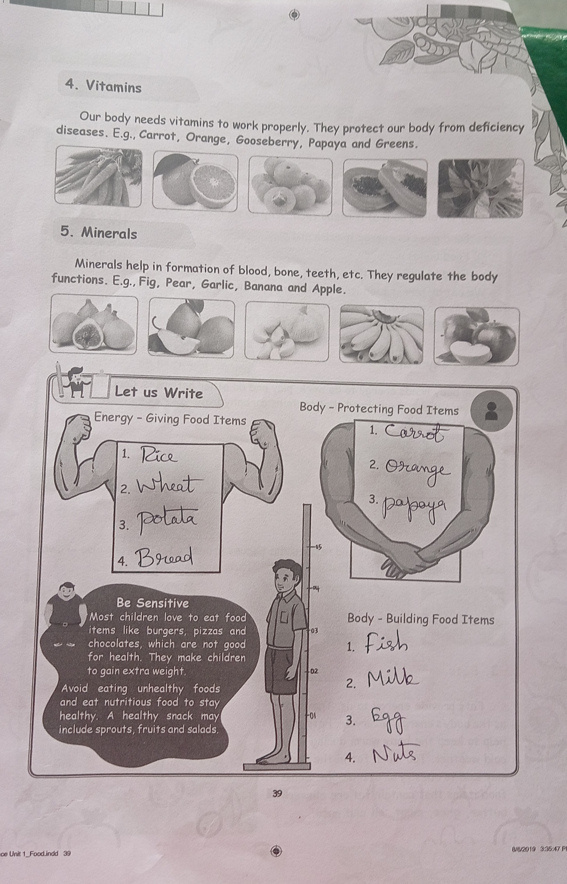 Unit 1(Food) - Science - Notes - Teachmint