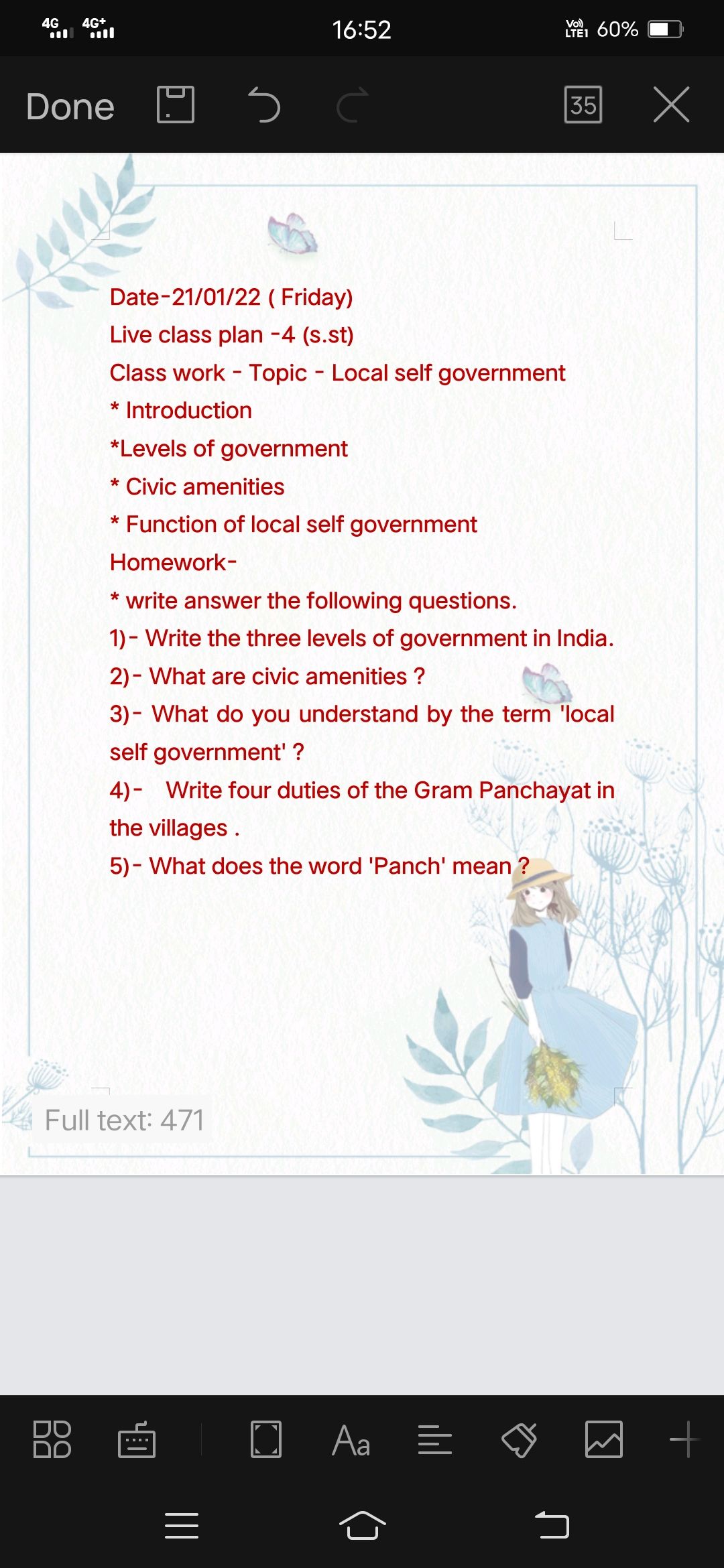 Our Self Government - S.st - Assignment - Teachmint