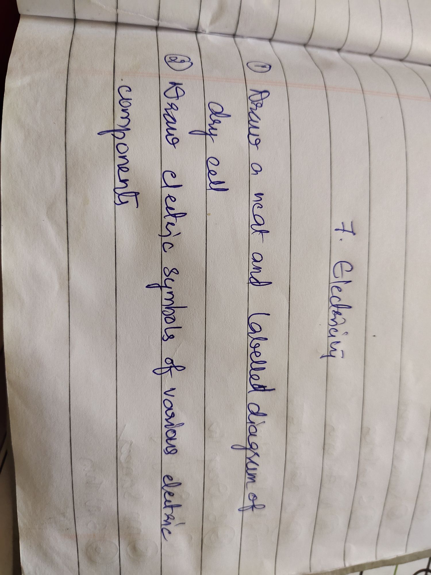 Electricity - Science - Assignment - Teachmint