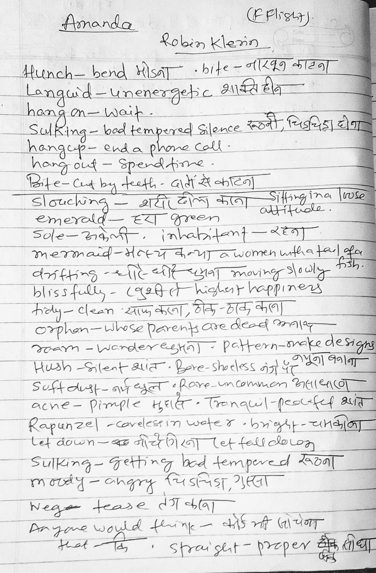 English Class 10 Poem - English - Notes - Teachmint