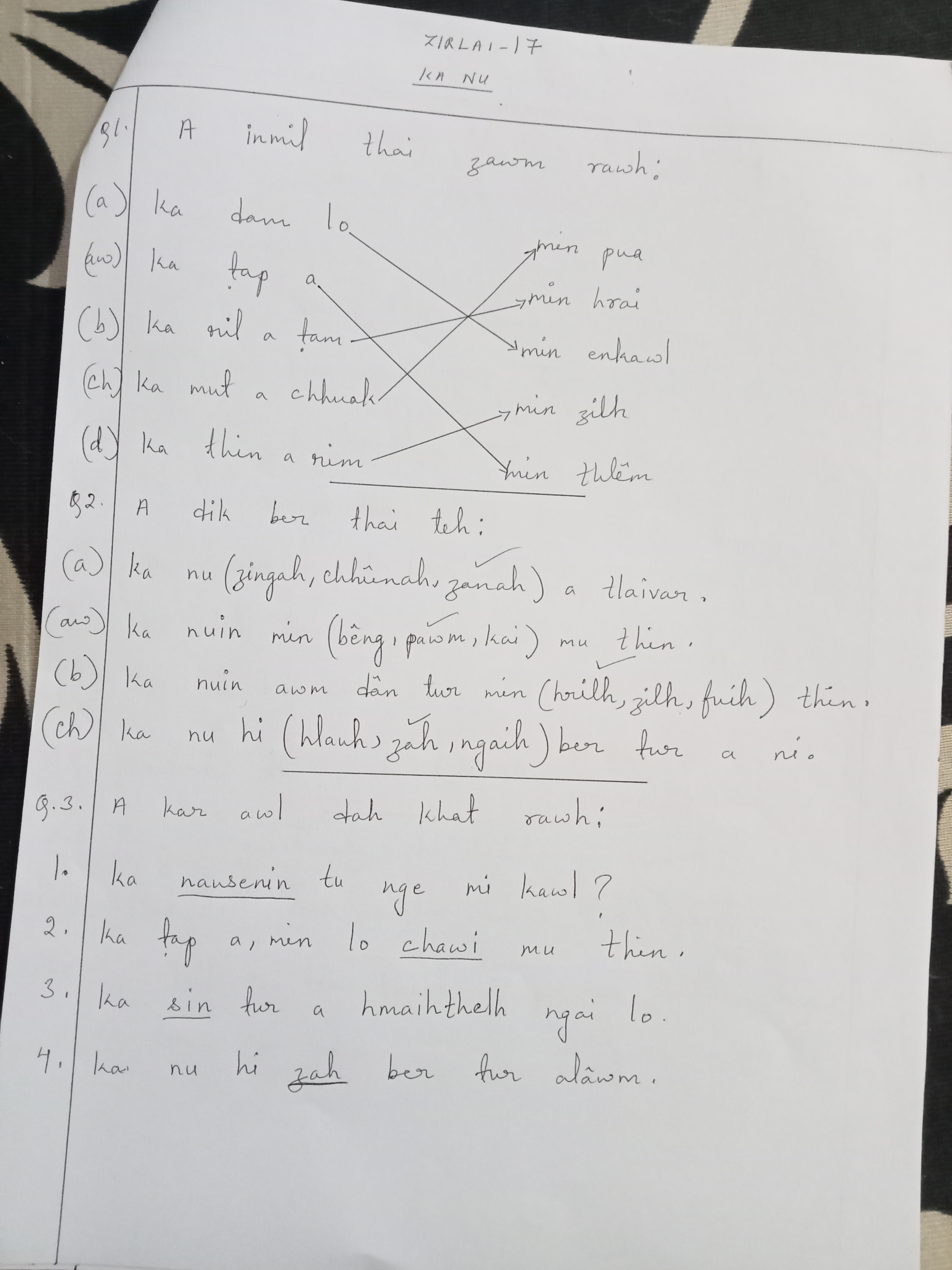 Zirlai-17 - Mizo - Notes - Teachmint