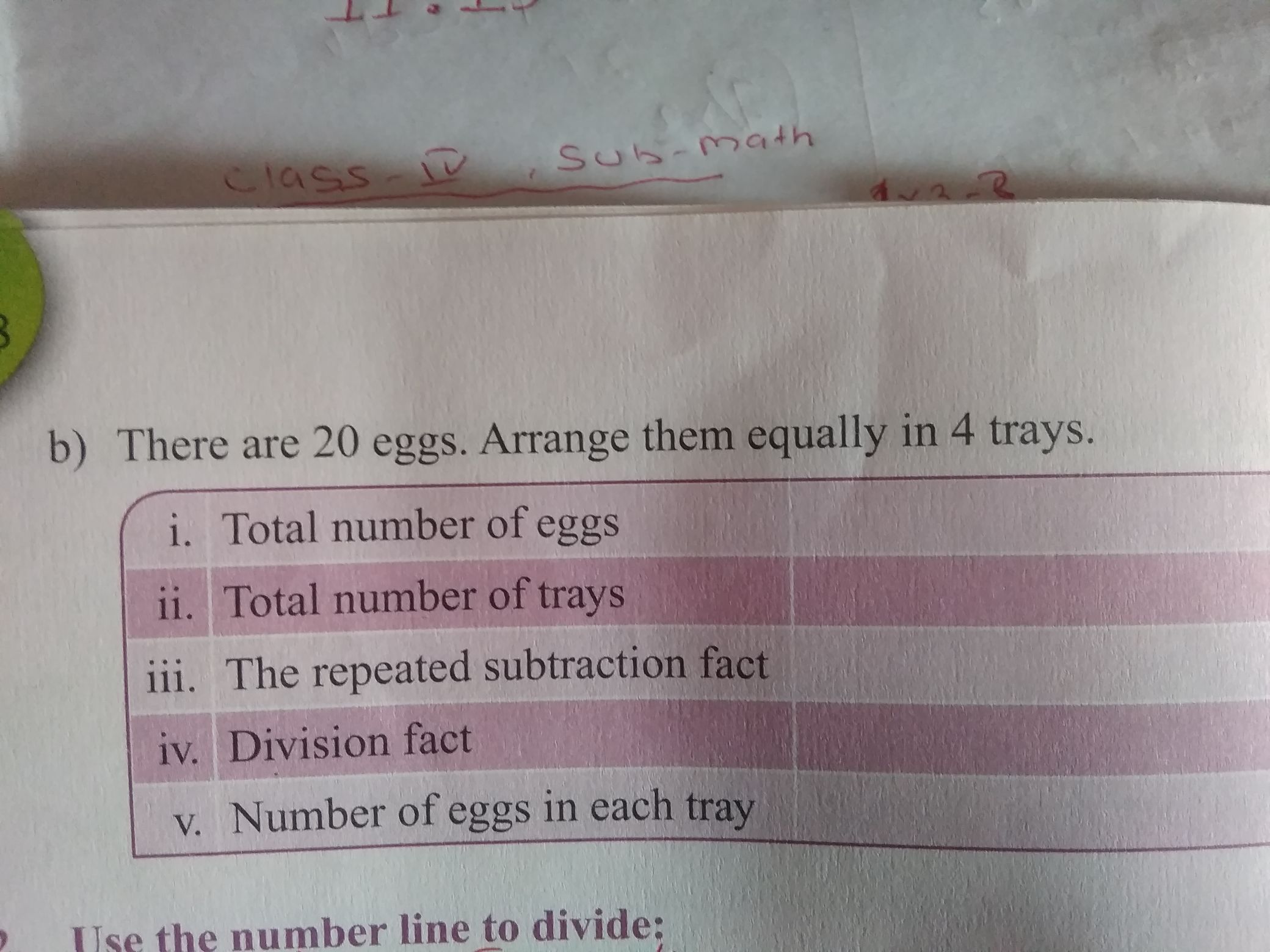 Division - Maths - Assignment - Teachmint