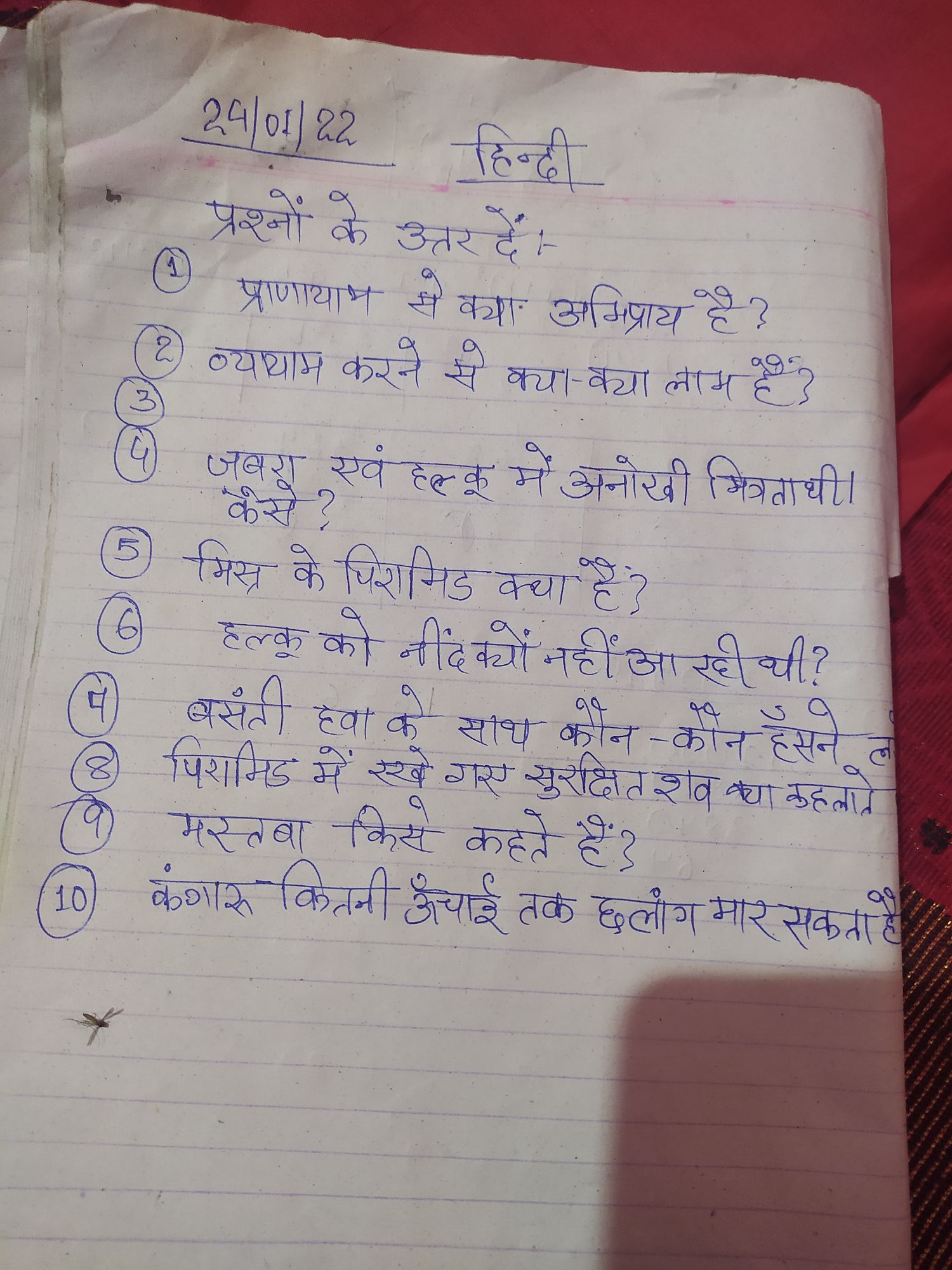 Homework - Hindi - Assignment - Teachmint