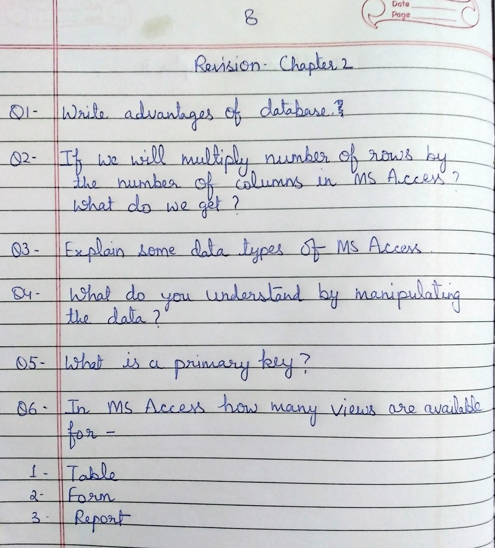 Revision - Chapter 2.jpg - Computer - Notes - Teachmint