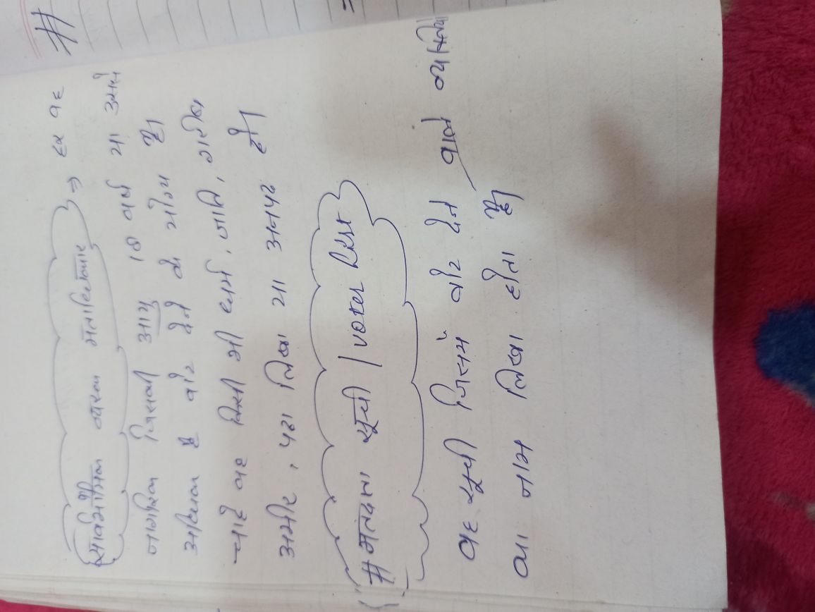 Chunnavi Raajneeti - Social Science - Assignment - Teachmint