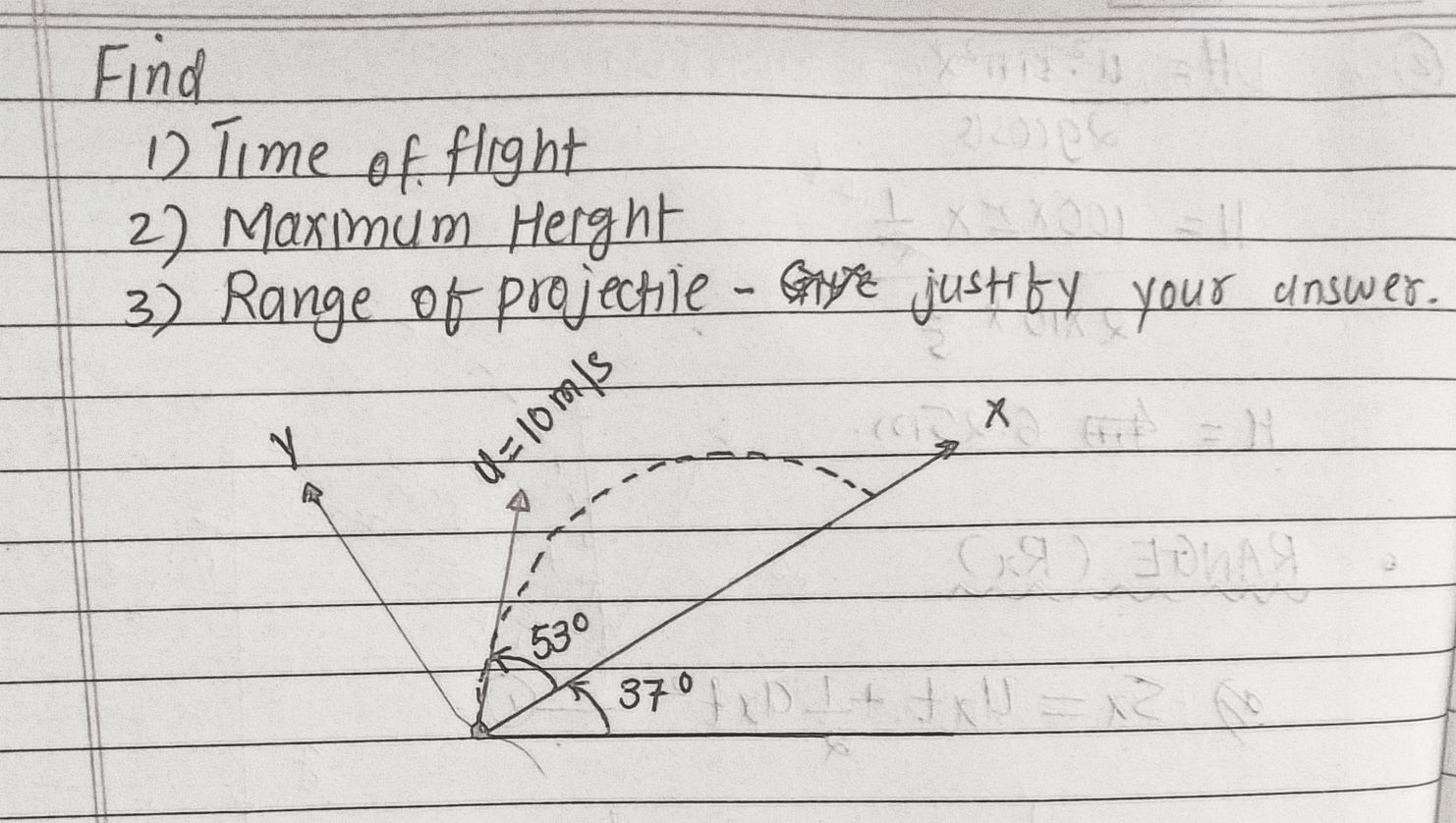 Projection On Inclined Plane - Physics - Assignment - Teachmint