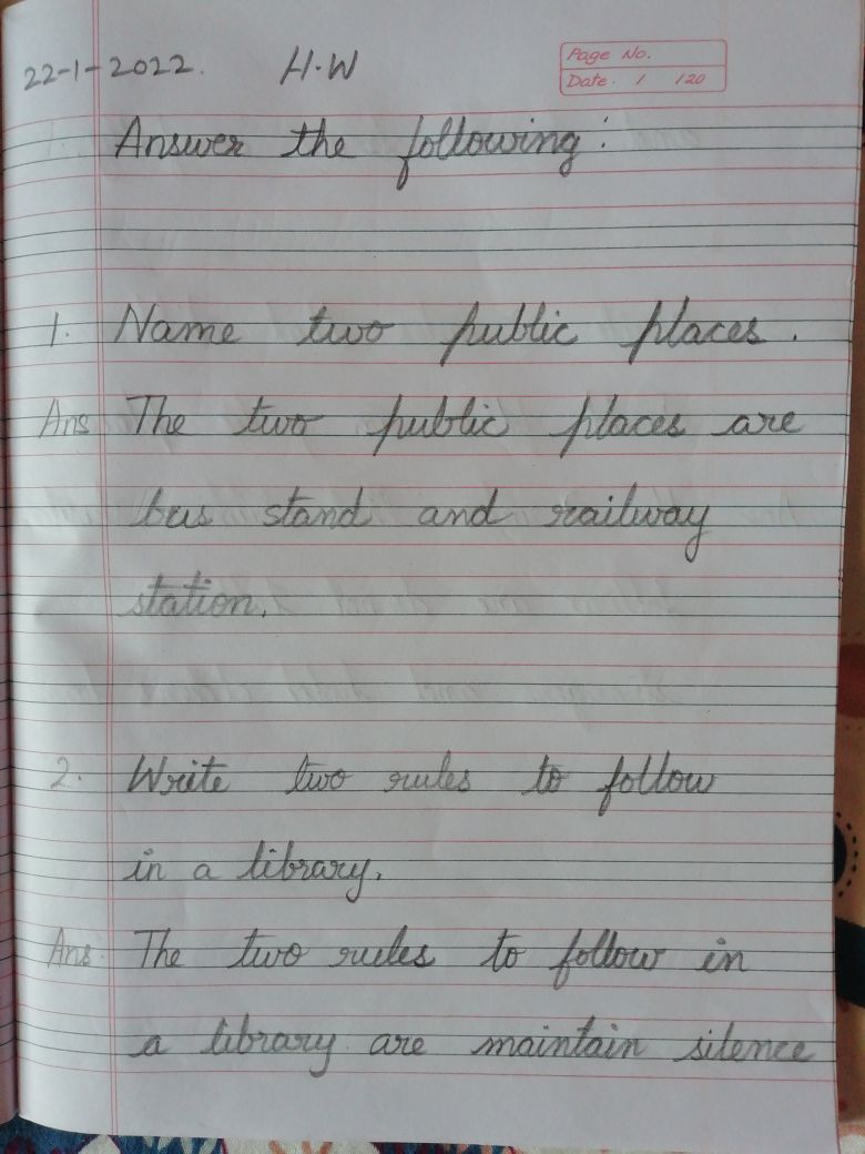 Public Places - EVS - Assignment - Teachmint