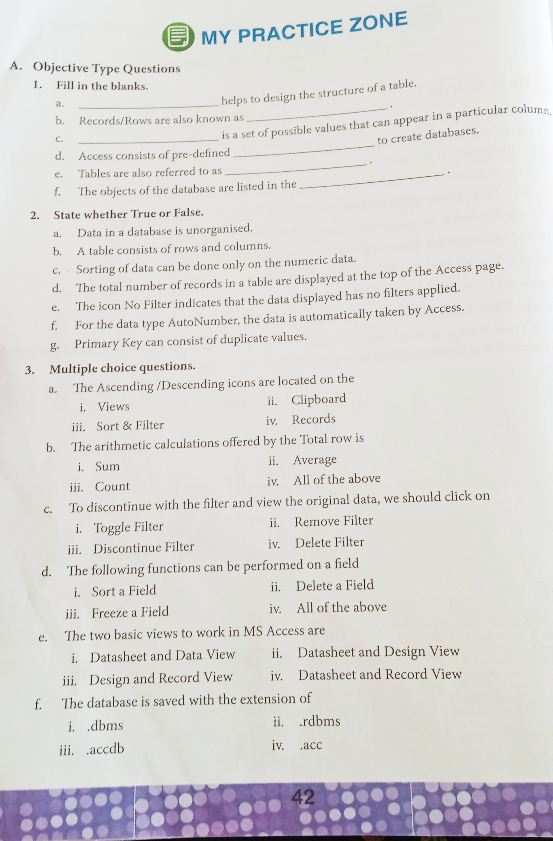 Questions - Computer - Notes - Teachmint