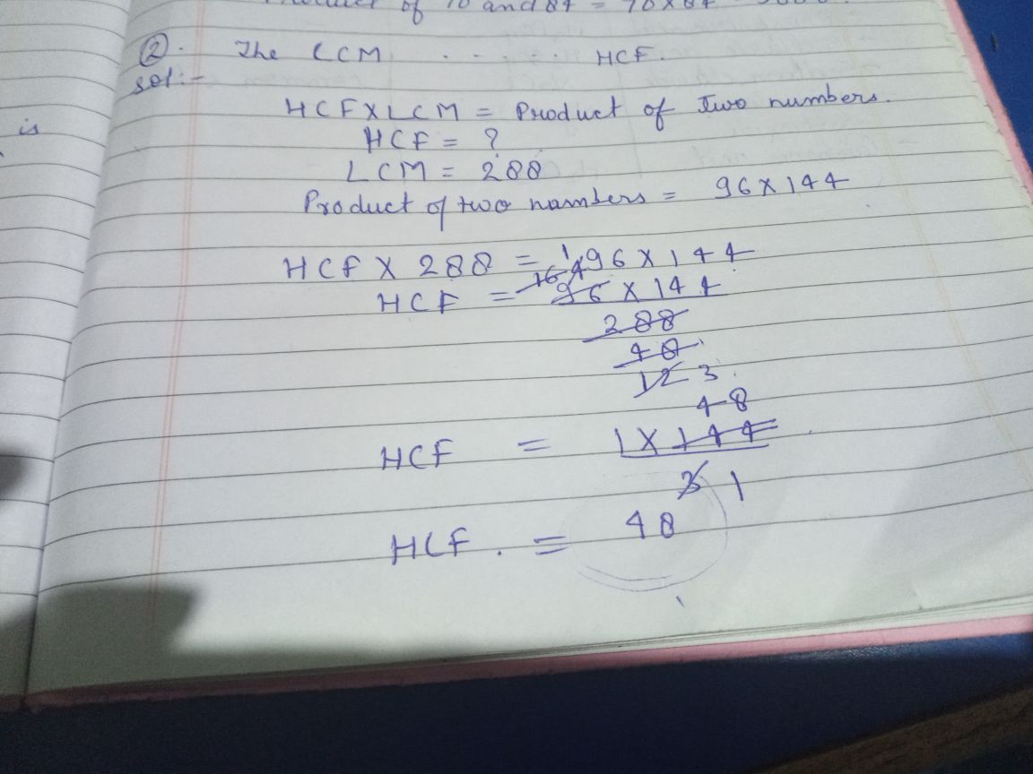 HCF And LCM - Maths - Assignment - Teachmint