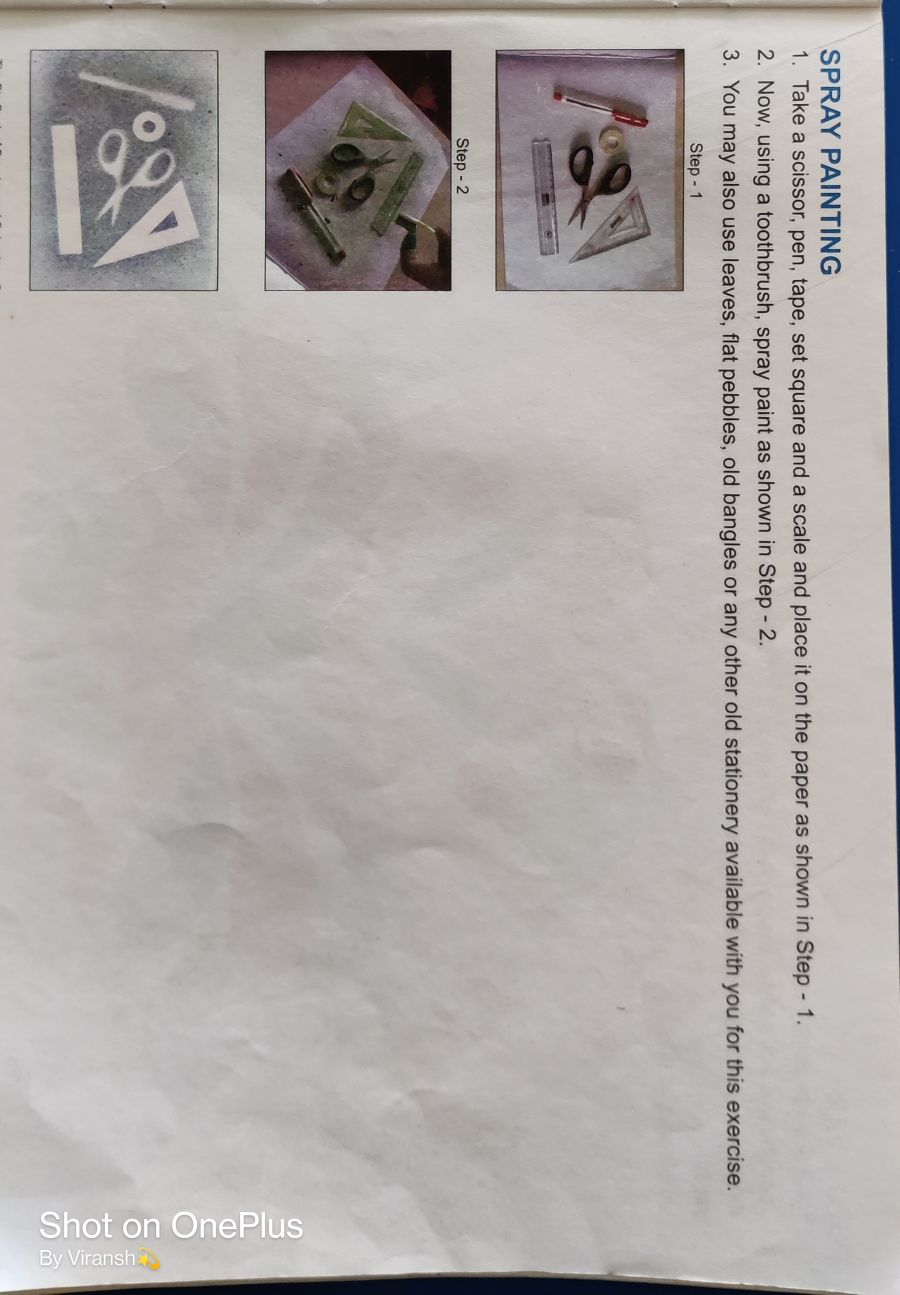 Spray Painting - Drawing and painting - Assignment - Teachmint