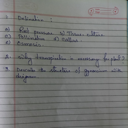 Homework - Biology - Assignment - Teachmint
