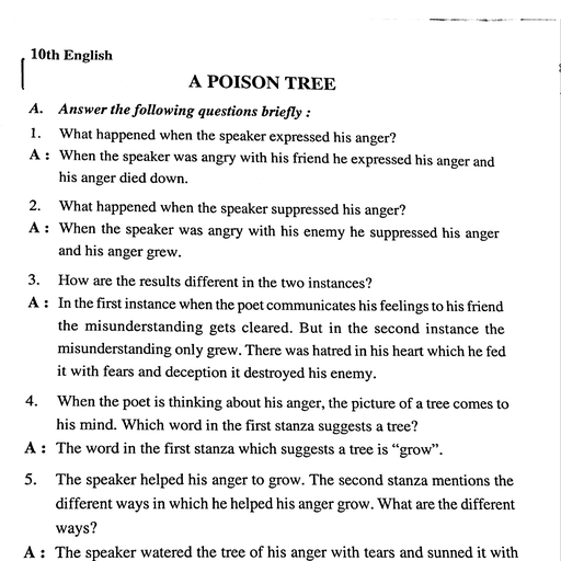 The Poison Tree Notes.pdf - ENGLISH FIRST LANGUAGE - Free PDF Download 2026