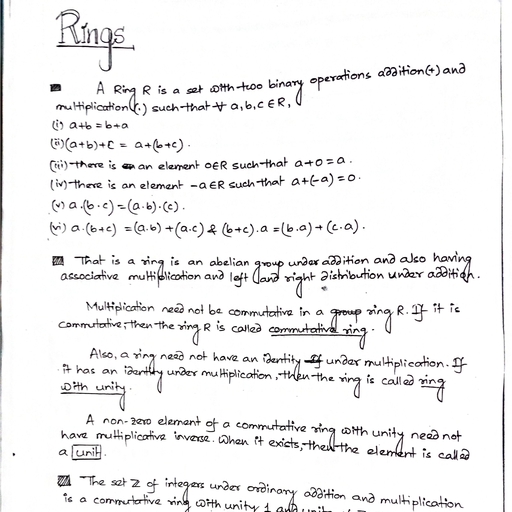 Ring & Field.pdf - Mathematics - Free PDF Download 2026