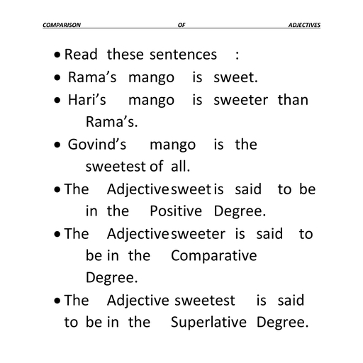 Degree of Adjective.pdf - English Grammar - Notes - Teachmint