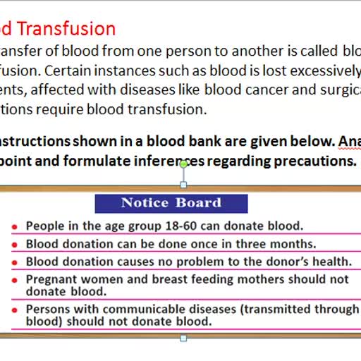 Blood Transfusion - Biology - Notes - Teachmint