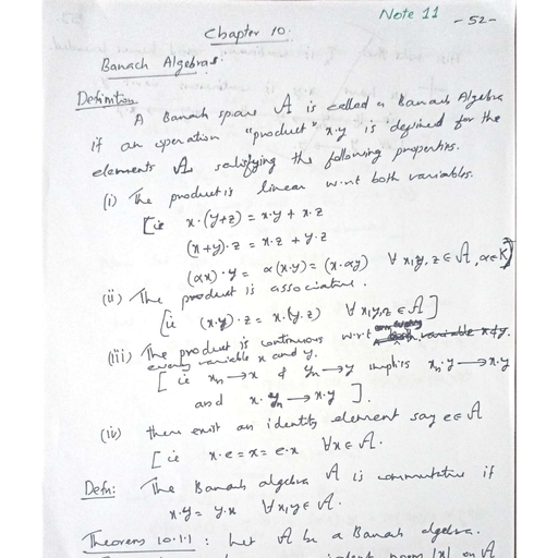 chapter 10 functional - Real Analysis - Notes - Teachmint
