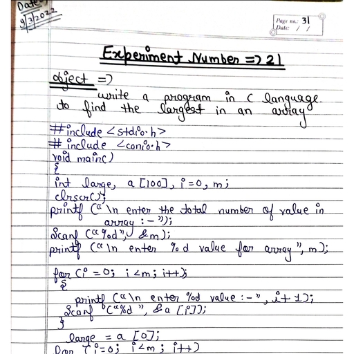 Experiment number-21.pdf - CPUC Lab. - Notes - Teachmint