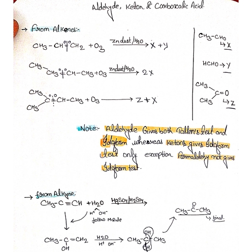 Aldehyde Ketone - All Subjects - Notes - Teachmint