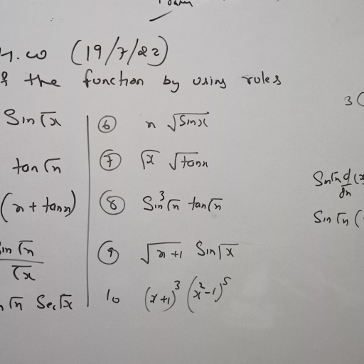 Simple Derivatives Questions - Maths - Assignment - Teachmint