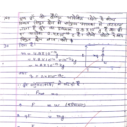 Electric Field & Charge - Physics - Notes - Teachmint