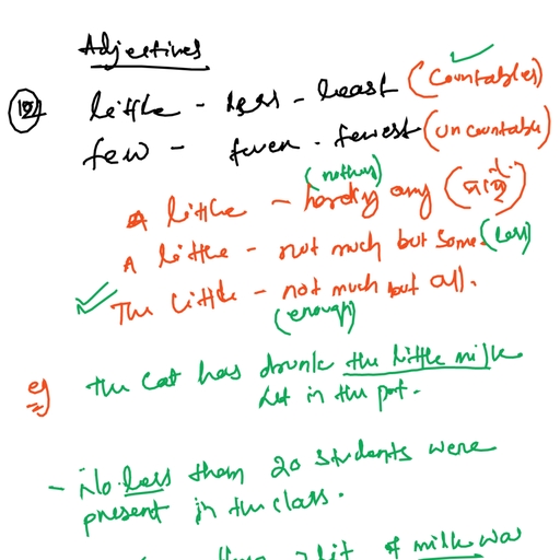 adjective 2 - English - Notes - Teachmint