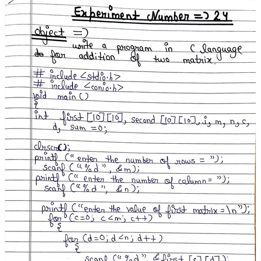 Experiment Number-24.pdf - CPUC - Notes - Teachmint