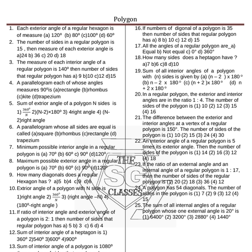 polygone 26.8.2017.pdf - Mathematics - Notes - Teachmint