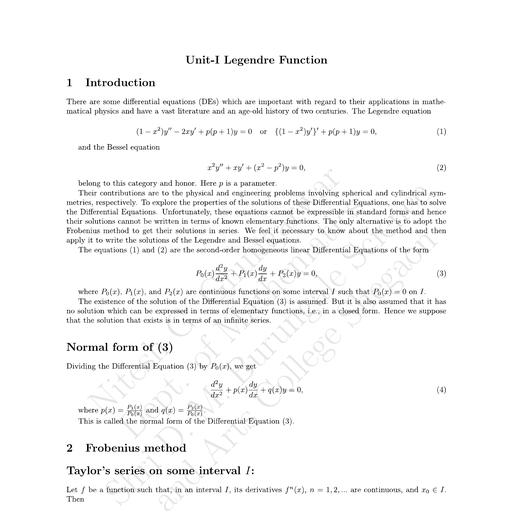 Introduction - Mathematical Methods - Notes - Teachmint Introduction - Mathematical Methods - Notes - Teachmint