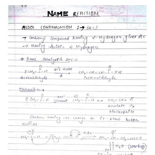 NAME RXN.pdf - Chemistry - Notes - Teachmint
