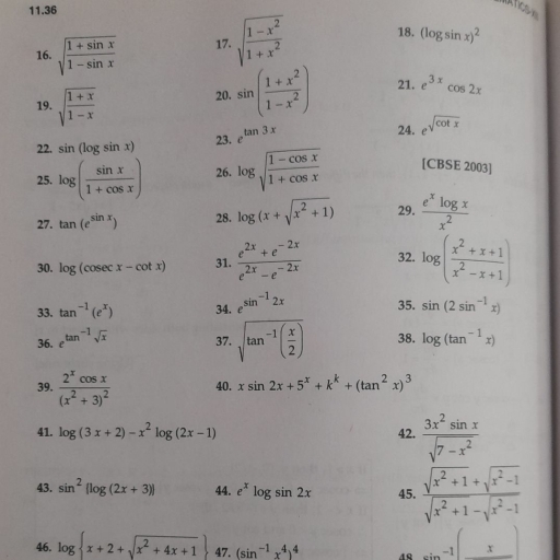 Differentiation - Mathematics - Assignment - Teachmint