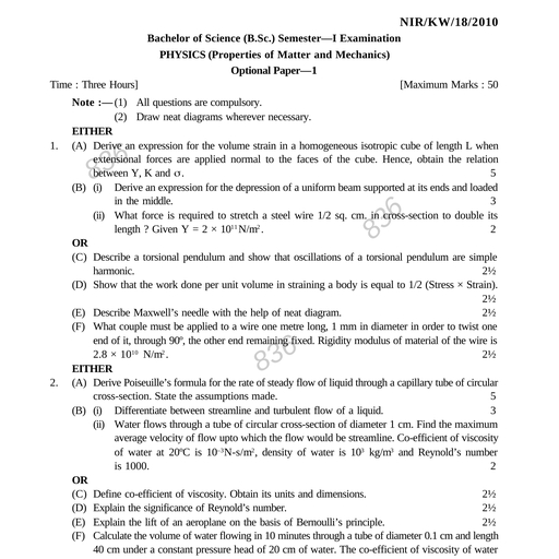 6 - Physics Paper 1 - Notes - Teachmint