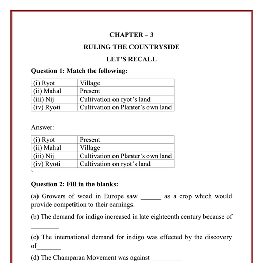 Chapter 3 - History - Notes - Teachmint