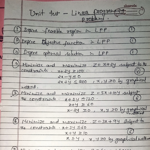 LPP.pdf - Mathematics - Notes - Teachmint