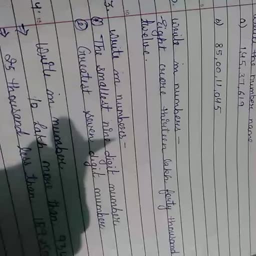 Number and Numberation - Maths + Re - Notes - Teachmint