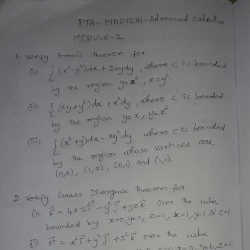Module-2_Imprtant Qns-2_2 - Advanced Calculus - Notes - Teachmint