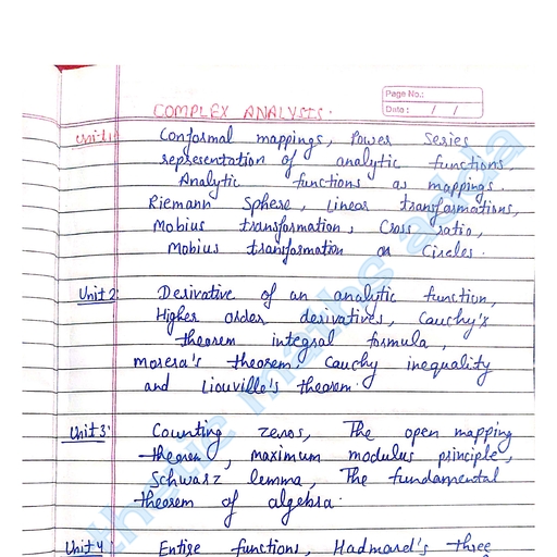 conformal transformation - Complex analysis - Notes - Teachmint