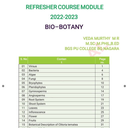 bridge cource.pdf - Biology - Notes - Teachmint
