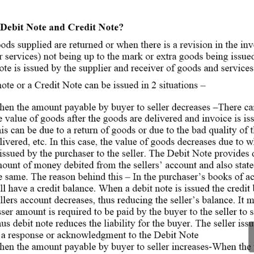 Debit Note Credit Note 1 - Accounting for Local Bodi - Notes - Teachmint