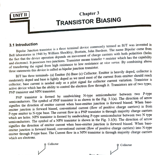 Transistor Biasing.pdf - AEC - Notes - Teachmint