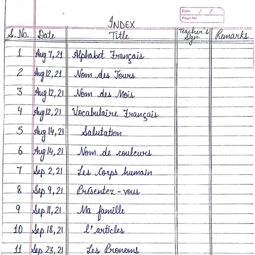 French Notes (Part -1) - FRENCH - Notes - Teachmint