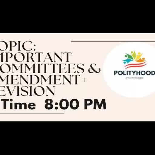 IMPORTANT CONSTITUTIONAL COMMITTEES - Political Science - Notes - Teachmint